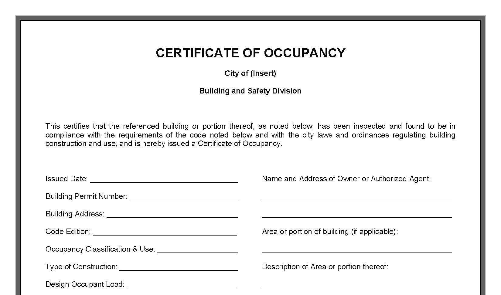 Understanding the Role of an Occupancy Permit in Commercial Real Estate ...